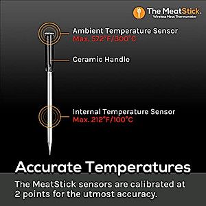 MeatStick X Duo Bundle | 2-Probe Package | Wireless Meat Thermometer with Bluetooth | 260ft Range | for BBQ, Kitchen, Smoker, Air Fryer, Deep Frying, Oven, Sous Vide, Grill, Rotisserie