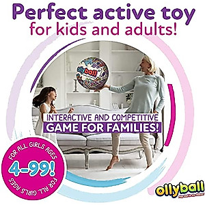 Ollyball Girl Power! The Ultimate Indoor Colorable Play Ball for Kicking and Coloring in The House! (Girl Power! Eco Pak (2 Pack))