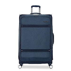 AMERICAN TOURISTER Whim Softside Expandable Luggage, Navy Blue, Large Spinner