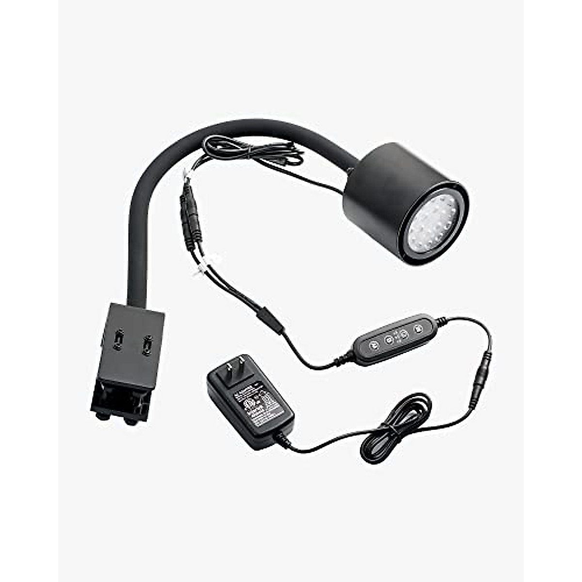 NICREW 30W Reef LED Aquarium Light, Dimmable Marine LED Light with Dual Channel Wired Controller, Nano Fish Tank Light for Saltwater Coral Fish Tanks