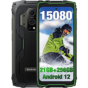 Blackview Rugged Smartphone(2023), BV9300 21GB+256GB/1TB,15080mAh Battery/33W,100 Lumen Flashlight,6.7" FHD+ 120Hz,50MP+32MP, Android 12 Rugged Cell Phone,Rugged Phone Unlocked FPR/FACE ID/NFC/OTG