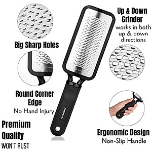 Slick- Foot File Callus Remover, Foot Scrubber, Callus Remover for Feet, Foot File, Foot Scrubber Dead Skin Remover, Foot Callus Remover, Foot Scraper, Dead Skin Remover for Feet, Foot Rasp.