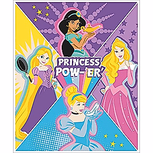1 Yard Quilting Cotton for Sewing – Disney - Princess Power - Princess Pow-'er Panel - 100% Cotton - Soft, Decorative Material - Pre-Cut 44-45 Inches Wide - by Camelot Fabrics