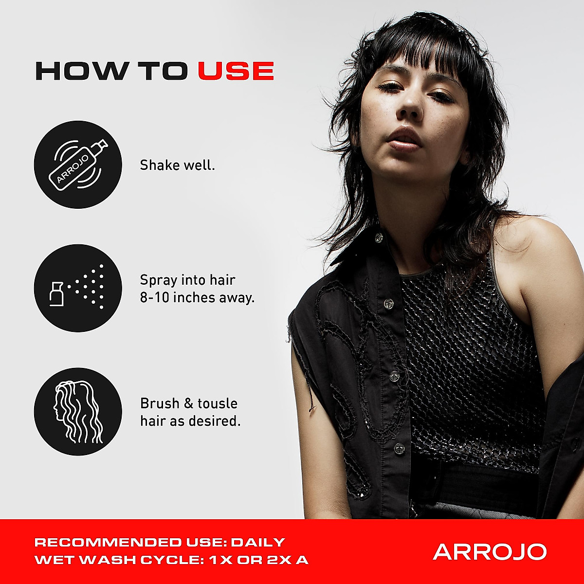 ARROJO ReFINISH Volumizing Dry Shampoo for Women & Men - Revitalizing Large Dry Shampoo Spray w/Invisible Finish â€“ Women & Mens Dry Shampoo for All Hair Types , 8.5 Fl Oz (Pack of 1)