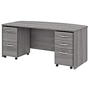 Bush Business Furniture Studio C Desk, Platinum Gray