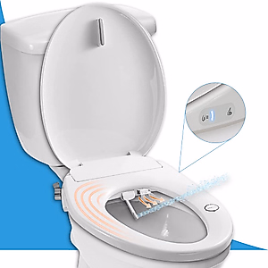BUTT BUDDY Suite - Smart Bidet Toilet Seat Attachment & Fresh Water Sprayer (Cool & Warm Temperature Control | Dual-Nozzle Cleaning, Adjustable Pressure | Easy Setup, Universal Fit)