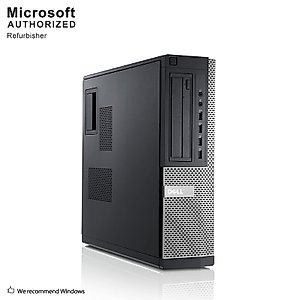 DELL OptiPlex 790 Desktop Computer Package - Quad Core i5 3.1-GHz, 4GB RAM, 250GB HDD, DVD, 22 Inch LCD, Keyboard, Mouse, WiFi, Bluetooth, Windows 10 (Renewed)