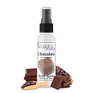 Chocolate Body Spray, 2 ounces, Body Mist for Women with Clean, Light & Gentle Fragrance, Long Lasting Perfume with Comforting Scent for Men & Women, Cologne with Soft, Subtle Aroma For Daily Use