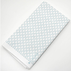 Yokota Daruma Sashiko Cloth Sashiko Fabric - Pre-Printed Sashiko Sampler - White with English Instruction Inside (Woven Bamboo Pattern)