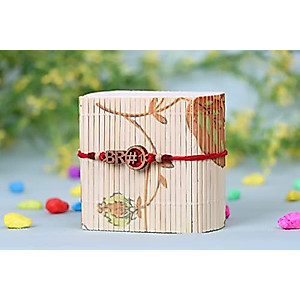CHERKRAFT Rakhi for Small Brother Cartoon Wooden Rakhi/Superhero Rakhi for Small Bhai Bro Rakhi Thread (Bro 1)