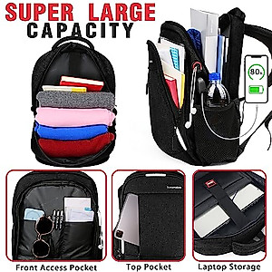 Scotamalone Backpack for School Travel Laptop men women, Business hiking school college computer Bag