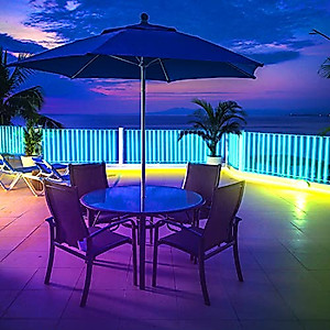 segrass 16.4ft LED neon Lights with Remote APP Control IP65 Waterproof Flexible Neon LED Strip Lights 24V RGB LED neon Rope Lights for Bedroom Room Outdoors Decor