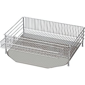 La Base DLM-8585 Large Dish Drainer, Vertical Type, 3-Piece Set