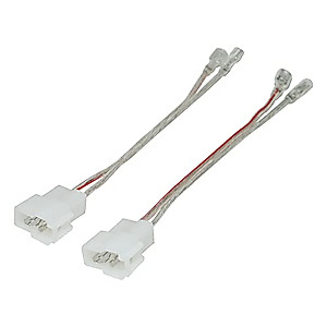RED WOLF Car Door Speaker Wiring Harness Connector Adapter Select for Toyota Camry Corolla 1983-1987, Mitsubishi Eclipse 1987-2005, Hyundai Accent 1995-1999, Fit BMW Mini Cooper R50/R53 2001-2006