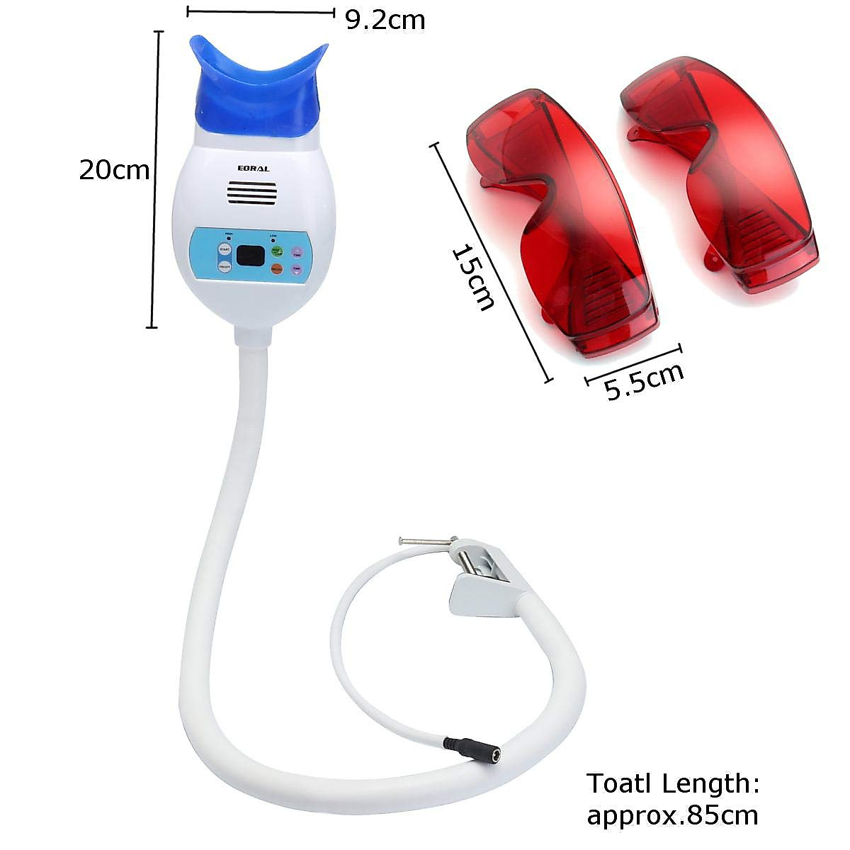 Fix on Table Bleaching Accelerator System Whitening Machine with Two Goggles