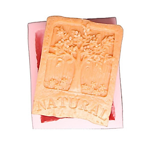 LVDGE Natural Tree Flowers Silicone Soap Mold for Natural Skincare Soap Making, DIY Skincare Products & Small Business Soap (4PCS Natural Tree)