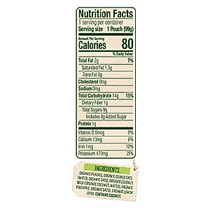 Sprout Organic Stage 2 Baby Food Pouches, Peach Oatmeal w/ Coconut Milk & Pineapple, 3.5 Ounce (Pack of 6)