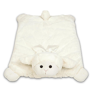 Bearington Baby Lamby Plush Animal Tummy Time Mat