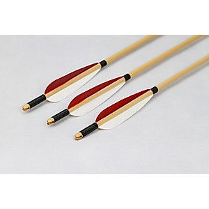 Tiger Shaft 25 X33.5 wood flight arrow shafts/choice vaired spine group (35-40LBS)