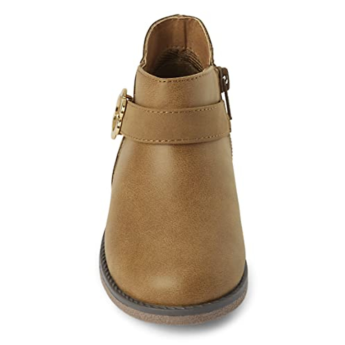 Gymboree, and Toddler Girls Faux Leather Booties,TAN,2