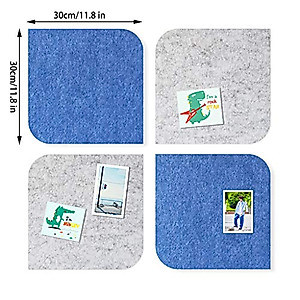 Wall decoration Felt Bulletin Board x4, self-Adhesive DIY Message Board Wall Stickers, Household Children's Bedroom