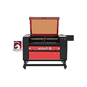OMTech 80W CO2 Laser Engraver, 80W Laser Cutter and Engraver Machine, 20x28 Laser Cutting and Engraving Machine with Red Dot Pointer Autolift Autofocus Air Assist and LightBurn for Wood Acrylic More