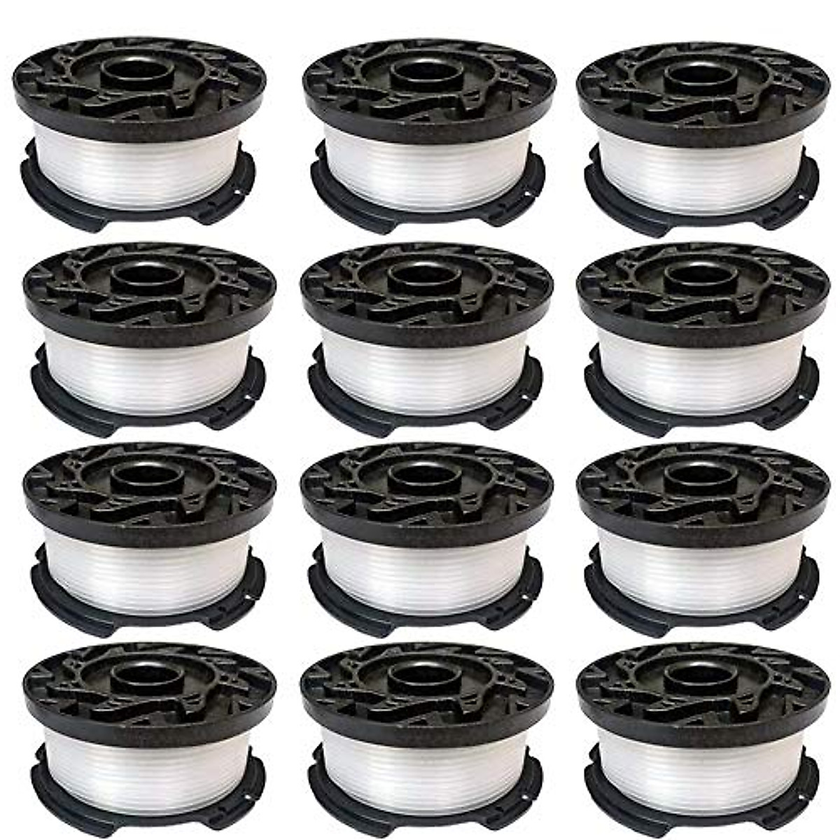 AF100 Replacement Spool for Black and Decker AF-100-3ZP AF-100-BKP,30-Foot,0.065-Inch,(AF-1003ZP) fits GH900 GH600 GH610 String Trimmer 30ft 0.065" Trimmer Line Replacement Spool Refills (12 + 2 )