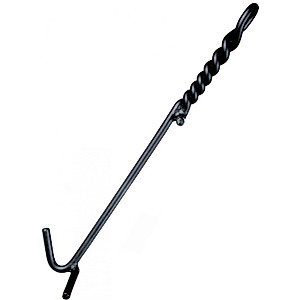 Lodge Camp Dutch Oven Lid Lifter. Black 9 MM Bar Stock for Lifting and Carrying Dutch Ovens. (Black Finish)