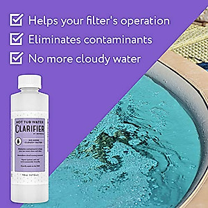 Impresa Hot Tub Water Clarifier - 16 oz - Concentrated Spa Cleaner to Eliminate Contaminant, Debris, and Other Residue - No More Cloudy Water Chemicals