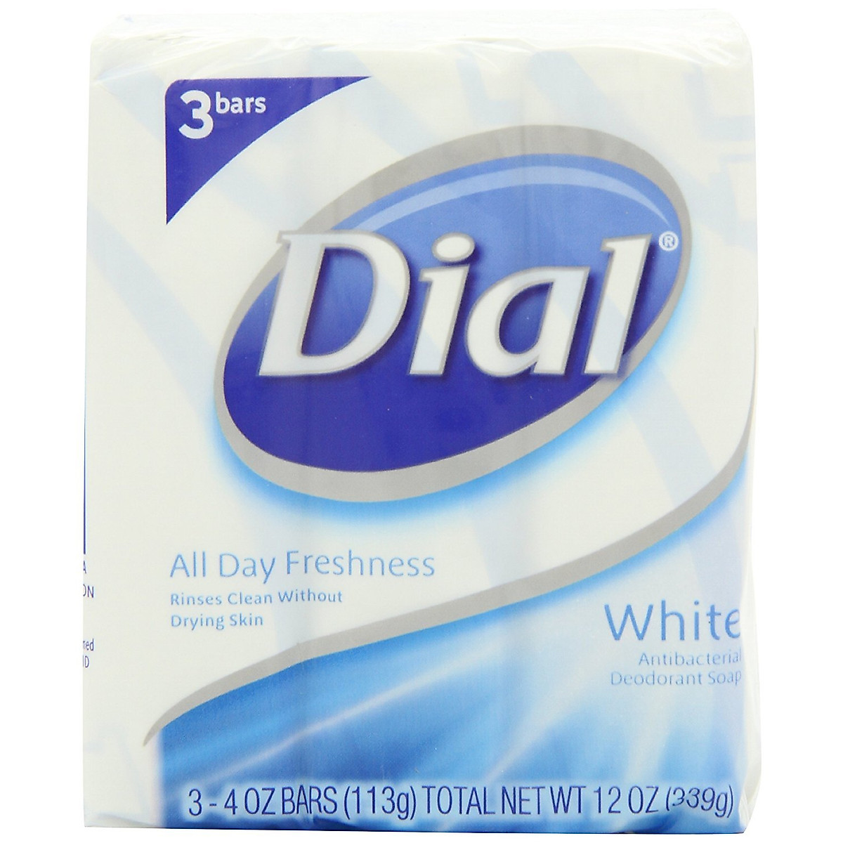 Dial Antibacterial Deodorant Soap, White, 4 Ounce, 9 Bars