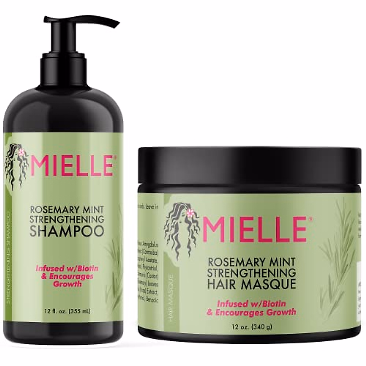 Mielle Organics Rosemary Mint Strengthening Shampoo and Hair Masque