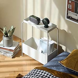 BHVXW Shelves Bathroom Accessories Bedside Tables Bathroom Shelves Kitchen Carts ( Color : Black , Size : 65cm*51cm )