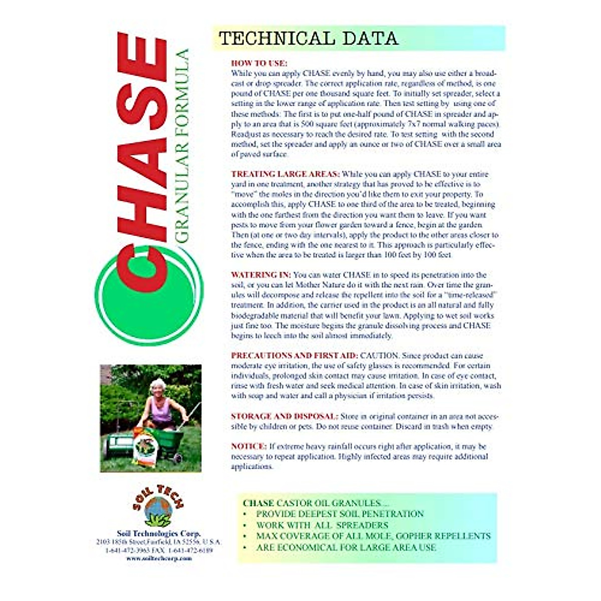 Chase Mole & Gopher Repellant 6 Lbs.