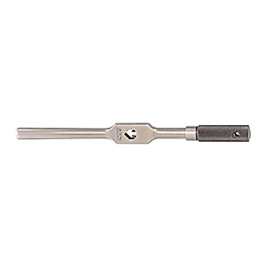 Starrett Tap Wrench with Tempered Gripping Surfaces - 3/16-1/2" (4.7-12.7mm) Capacity Tap Size, 9" (225mm) Body Length, 5/32-9/32" (4-7mm) Square Shank - 91B