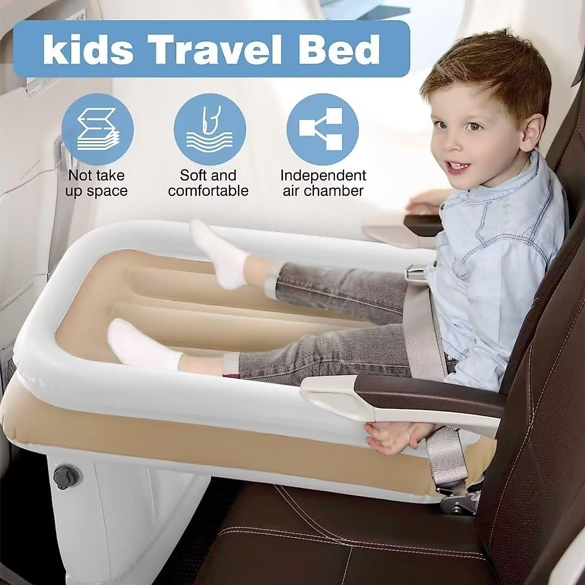 Toddler Airplane Bed Toddler Travel Bed - Airplane Bed Airplane Seat Extender Toddler Bed Belt Toddler Travel Bed for Train Airplane Car #5