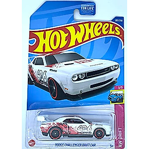 Hot Wheels 2022 - Dodge Challenger Drift Car - HW Drift 3/5 [White] 207/250