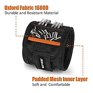 WEARXI Gifts for Men, Stocking Stuffers for Men Magnetic Wristband, Tool Gifts for Men Who Have Everything, 9 in 1 Multitool Pen Set Tech Gifts for Men,