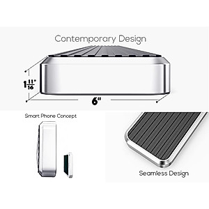 APS (Stainless Steel Polished Silver 6in Boards Compatible with Silverado Sierra 1500 2019-2025 Extended Cab & 2500 3500 2020-2025 (Exclude 19 1500 LD)(Silverado 1500 LTD Sierra 1500 LD 2022)