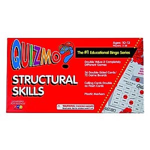 Learning Advantage 8206 QUIZMO Structural Skills