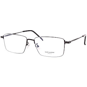 SAINT LAURENT Saint Laurent SL 413 WIRE 002 Black Metal Rectangle Eyeglasses 55mm,55-16-145