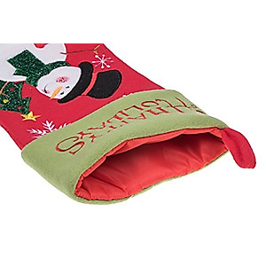 Clever Creations Happy Holidays Snowman Christmas Stocking for Kids, Teens, & Adults | Holiday Decor Theme | Perfect for Small Gifts, Stocking Stuffers, & Candy | Measures 16" Tall