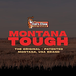 Cat’s Claw Fasteners 2 inch for Softwoods 170 Pieces Replaces The Common Fencing Staple Installs Fast with a Power Drill 4X Stronger Than Fence Staples The Original Patented USA Montana Brand