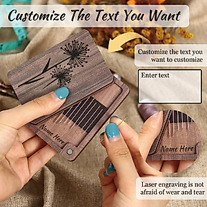 Personalized Custom Name Needle Case Photo Needle Box Needle Holder Sewing Storage Gift for Mom Wife Grandmother (Name)