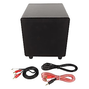 Active Speaker, 10 Inch 100‑240V Flexible High Output Sound Pressure Excellent Transient Powered Subwoofer Powerful for Active Speakers (US Plug)