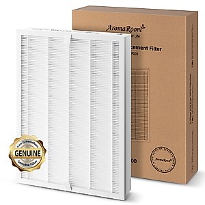 AromaRoom E-400 Air Purifier Filter H14 Filter Replacement, 3-Stage True Hepa Air Filter With Efficiency Activated Carbon, 11×2×15in, 1 Pack