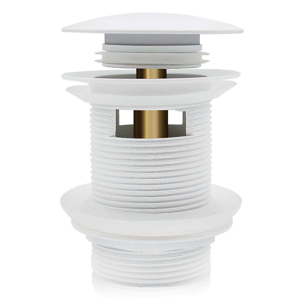 FerdY Pop-up Drain for Freestanding Bathtub, White Finish, cUPC Certification, Freestanding Bathtub Drain Stopper