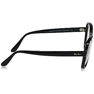 Ray-Ban RX4356V Stateside Square Prescription Eyewear Frames, Black/Demo Lens, 58 mm