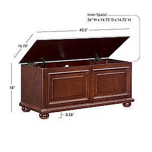 Powell Furniture Chadwick Cedar Chest, Cherry,
