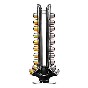 Prepara Espresso and Coffee Pods Holder and Carousel Storage Organizer for 50 Capsules, Spins 360-degrees, Small, Black, 1 Count (Pack of 1)