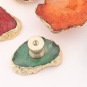 BITACS Crystal Brass Handle Drawer Kitchen Cabinet Closet Door Knob Crystal Drawer Handle (Color : F, Size : As The Picture Shows)